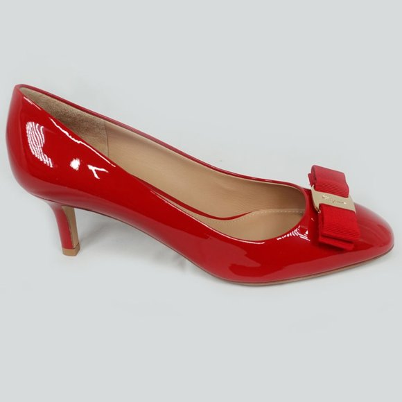 Salvatore Ferragamo | Shoes | Salvatore Ferragamo Erice 55 Red Patent ...